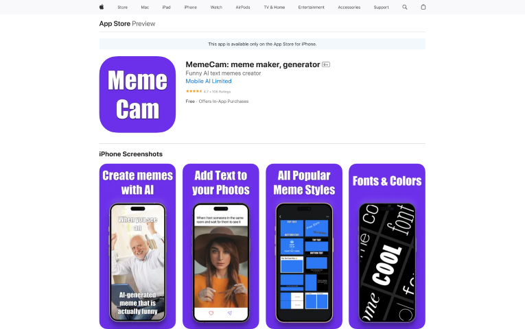 MemeCam: AI-Powered Meme Maker - almma.AI