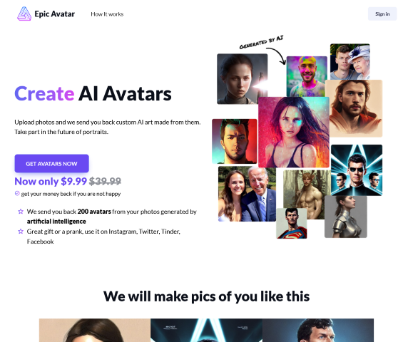 Epic Avatar: Revolutionizing Profile Pictures with AI - almma.AI