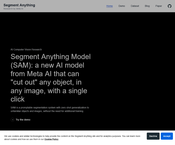 Segment Anything - Meta AI - almma.AI
