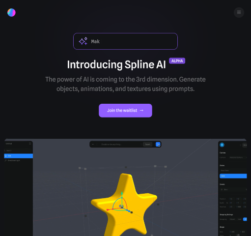 Spline AI: Revolutionizing 3D Design with Artificial Intelligence - almma.AI