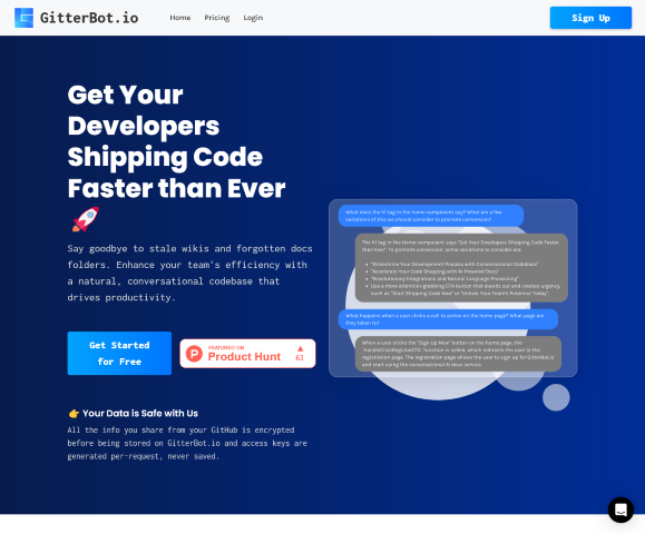 GitterBot.io - AI Conversational Documentation - almma.AI