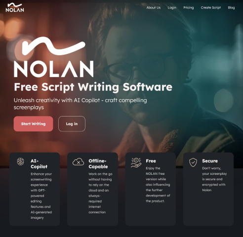 Nolan: Elevate Your Screenwriting with Free AI-Powered Software - almma.AI