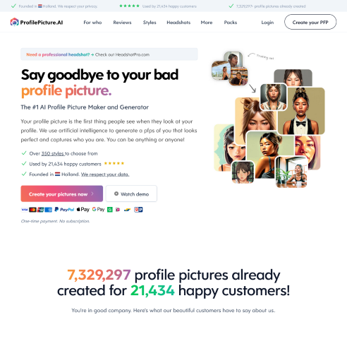 Create Stunning Profile Pictures with PFP.AI - almma.AI
