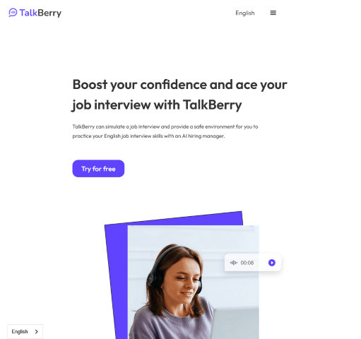 Master Your Interview Skills with TalkBerry: The Ultimate AI Mock Interview Experience - almma.AI