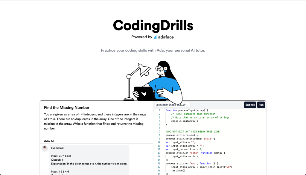 CodingDrills: Elevate Your Coding Skills with Ada, Your Personal AI Tutor - almma.AI